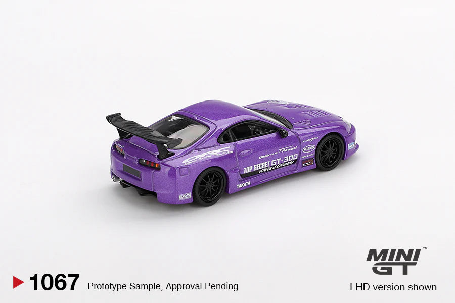 TOYOTA SUPRA (A80) TOP SECRET GT-300 (PURPLE) MINI GT 1:64 – Diecast ...