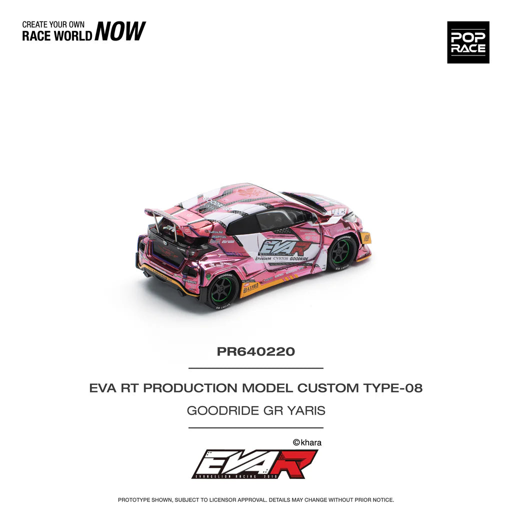 TOYOTA GR YARIS PANDEM ROCKET BUNNY - PINK EVA RT TYPE-08 POP RACE 1:6 ...