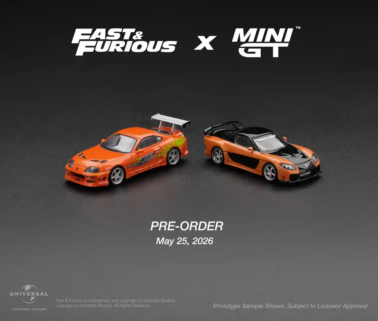 (PRE-ORDER) Toyota Supra BOMEX " The Fast and the Furious" Brian O'Con ...